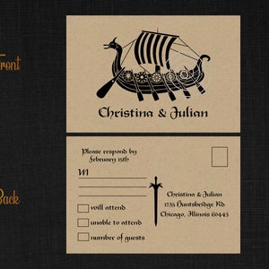 VIKING NORSE Wedding Invitation Viking Design Invitation - Etsy