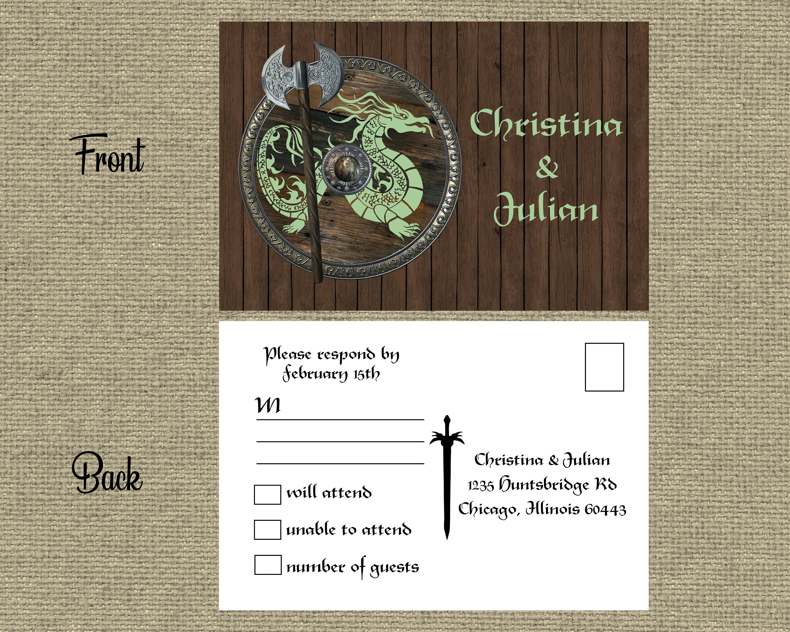 VIKING NORSE WEDDING Invitation Norse Viking Shield Wedding - Etsy