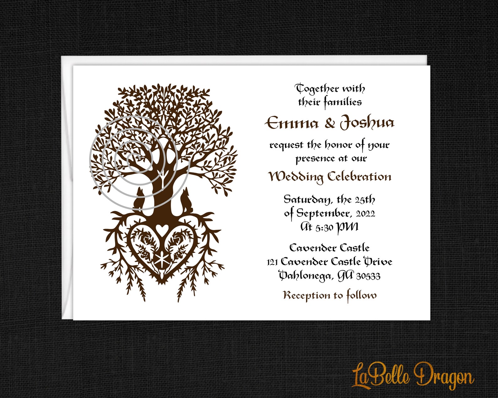VIKING TREE of LIFE Wedding Invitation Tree of Life Wedding - Etsy
