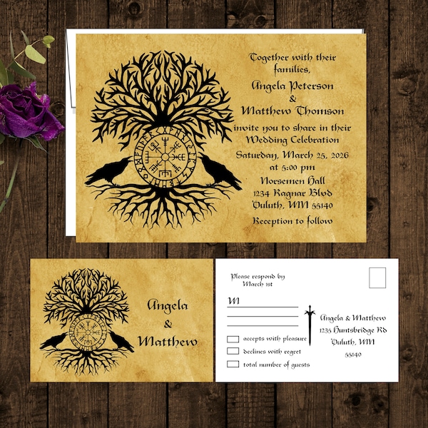 Viking Wedding Invitations - Etsy