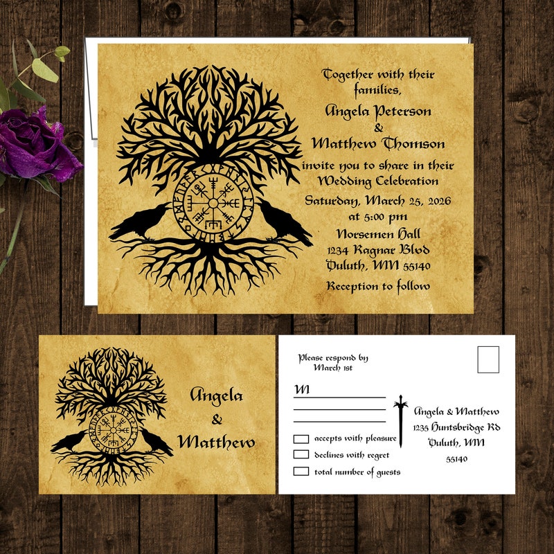 Viking Wedding Invitations - Etsy