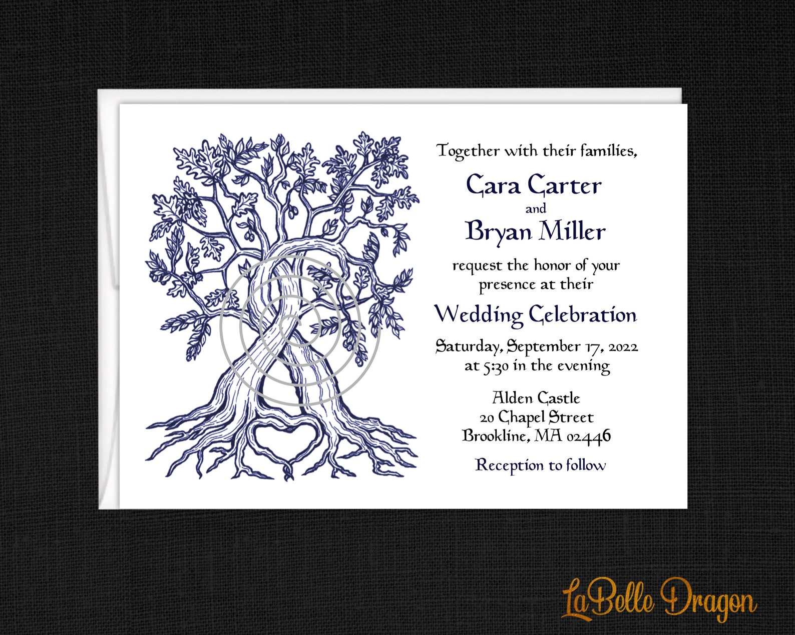TREE OF LIFE Wedding Invitation Celtic Tree of Life Wedding | Etsy