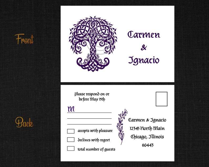 TREE OF LIFE Wedding Invitation Tree of Life Wedding Cheap | Etsy