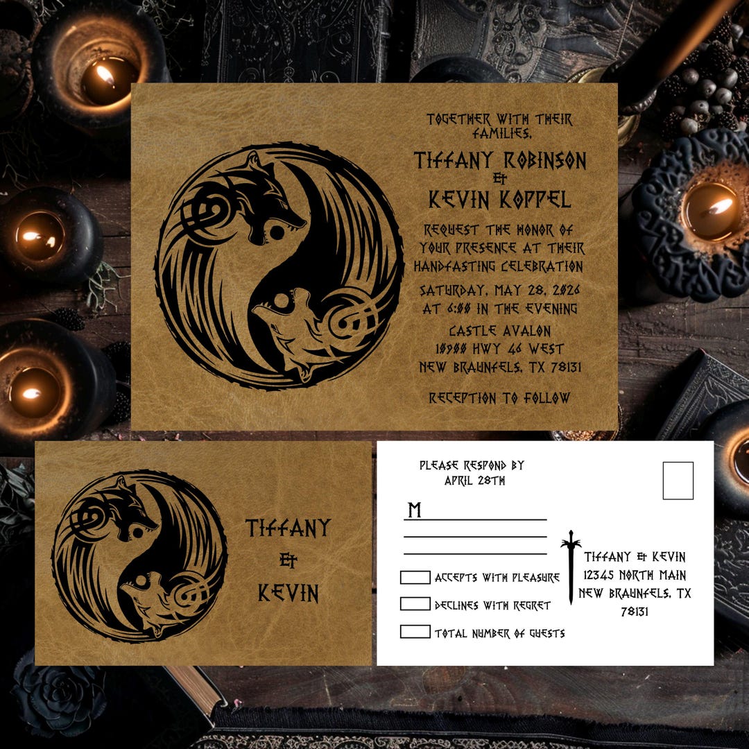 Viking Dragon Wedding Invitations, Viking Celtic Norse Dragon, Viking ...
