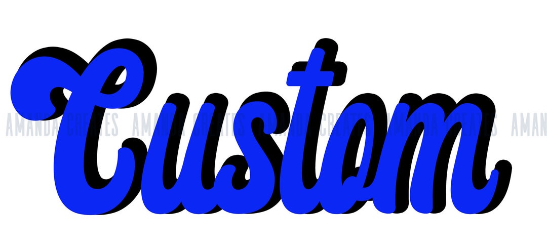 Custom Retro Team Name Design, PNG, SVG - Etsy