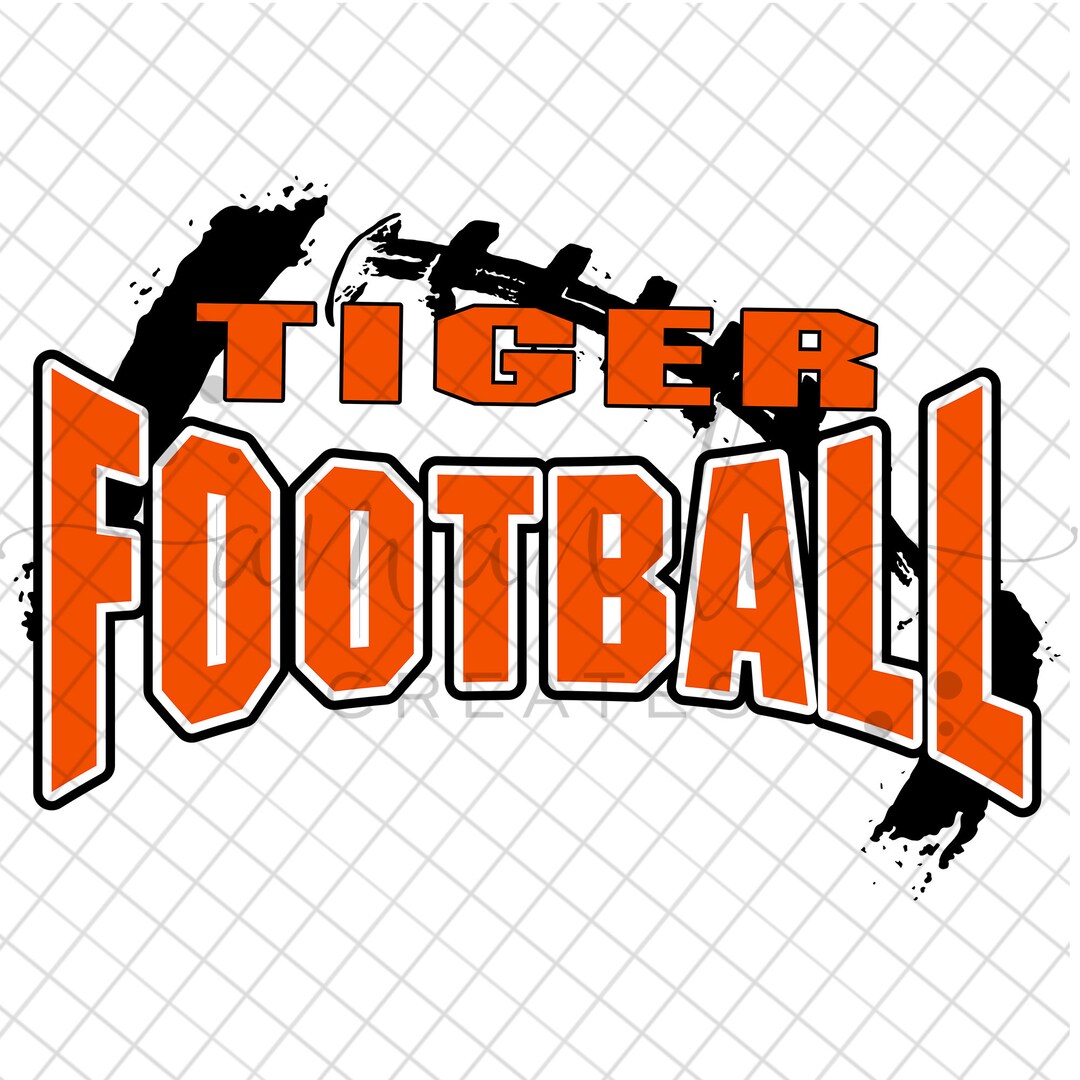 Tiger Football Mascot Digital Design, PNG and JPG, Instant Download - Etsy