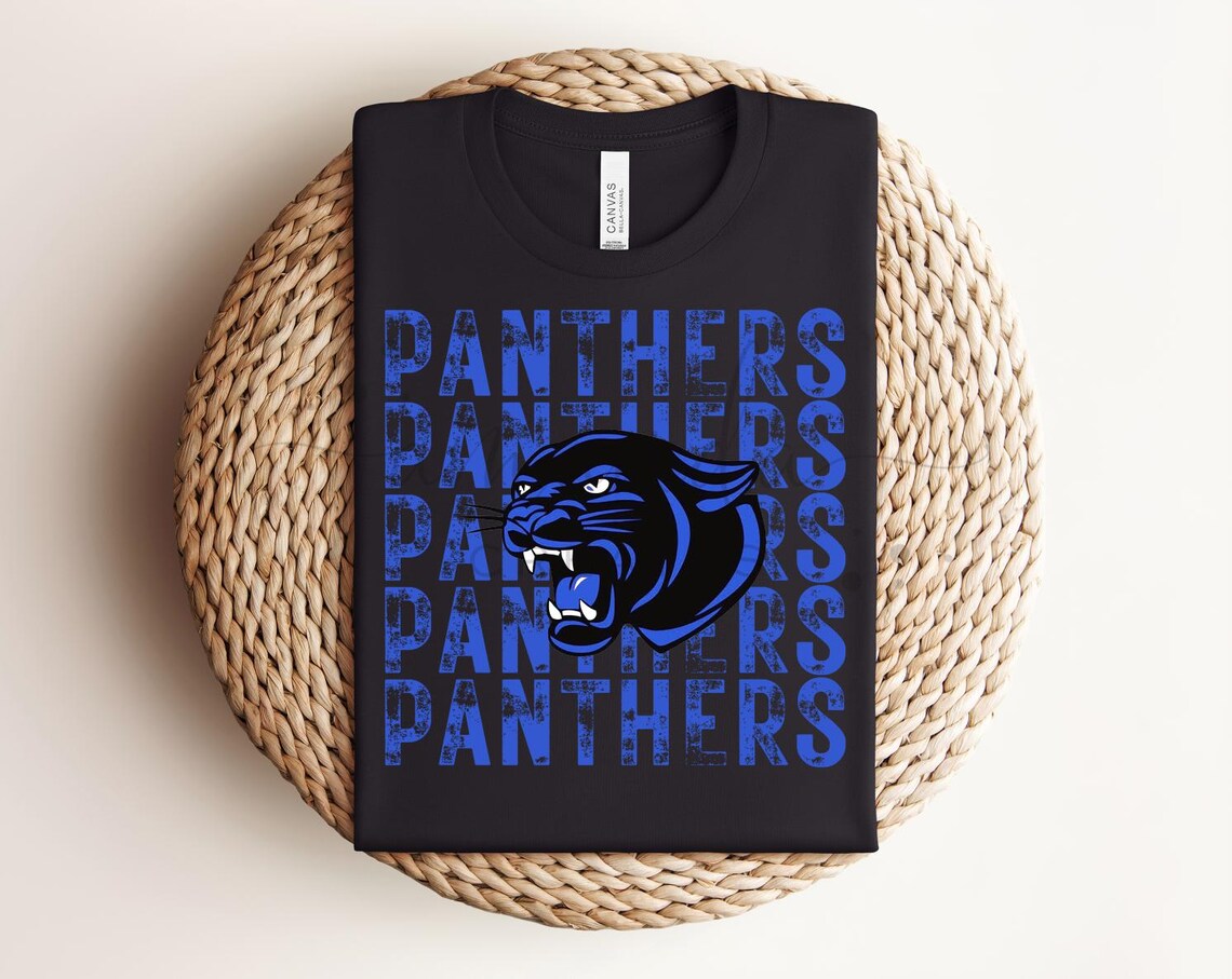 Panthers Distressed Mascot, Royal, Design PNG, Digital Download - Etsy