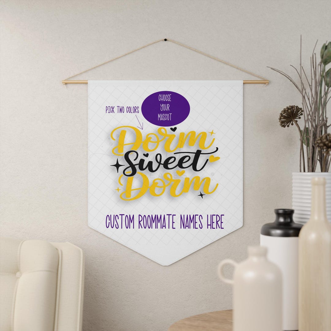 Custom Dorm Sweet Dorm Sign: Personalized College Wall Hanging - Etsy