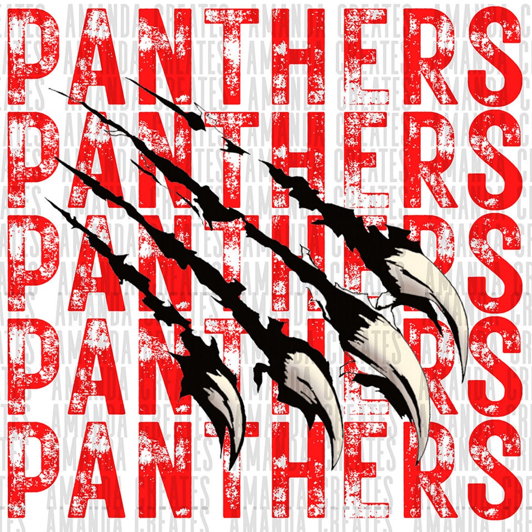 Panthers Claw Distressed Mascot Design PNG, Digital Download - Etsy