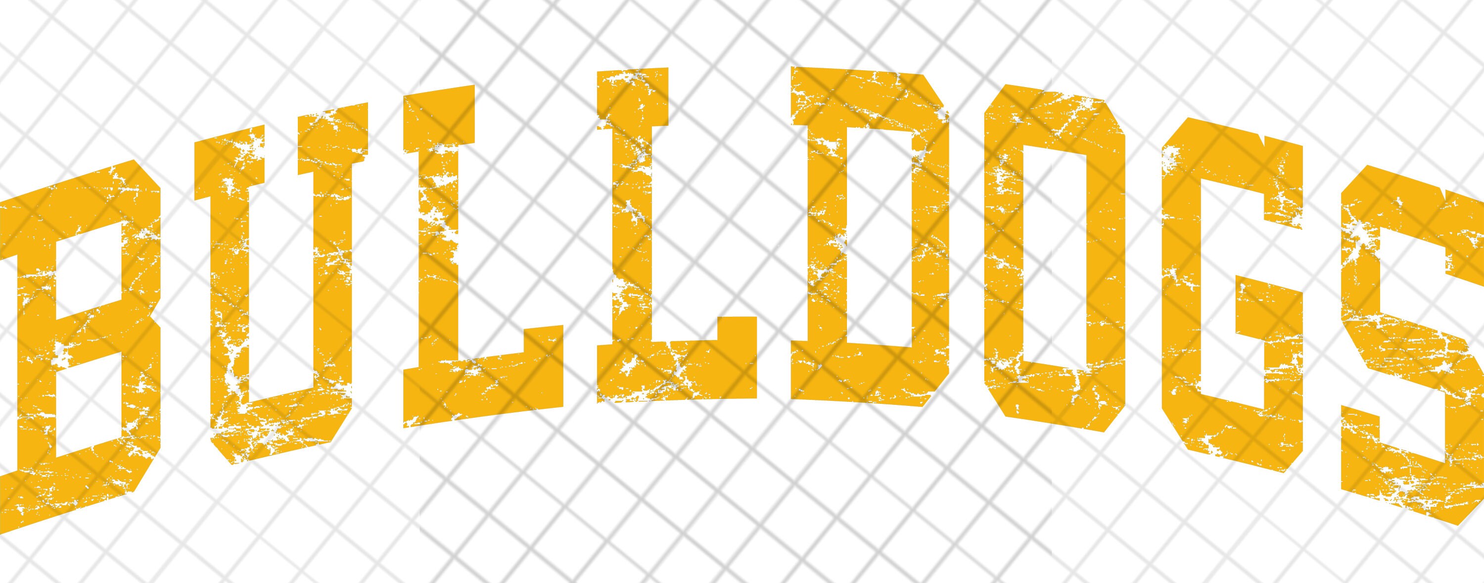 Gold Bulldogs Distressed Collegiate PNG, Minimalistic Mascot Digital ...