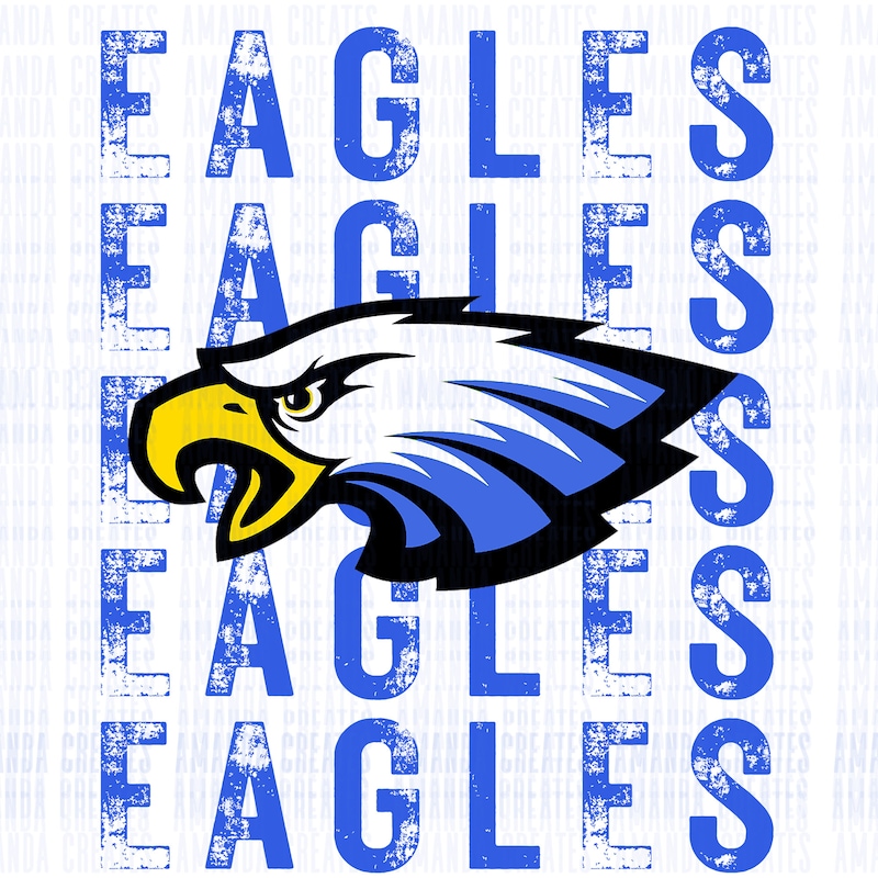 Eagle Mascot Svg - Etsy