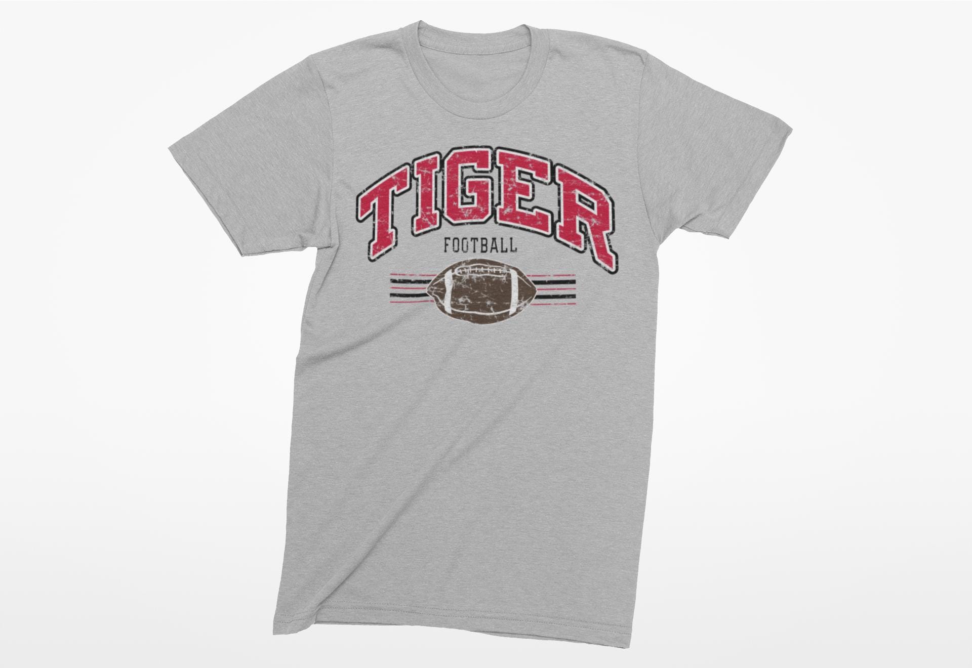 Distressed Tiger Football PNG: School Spirit Graphic (digital Download ...