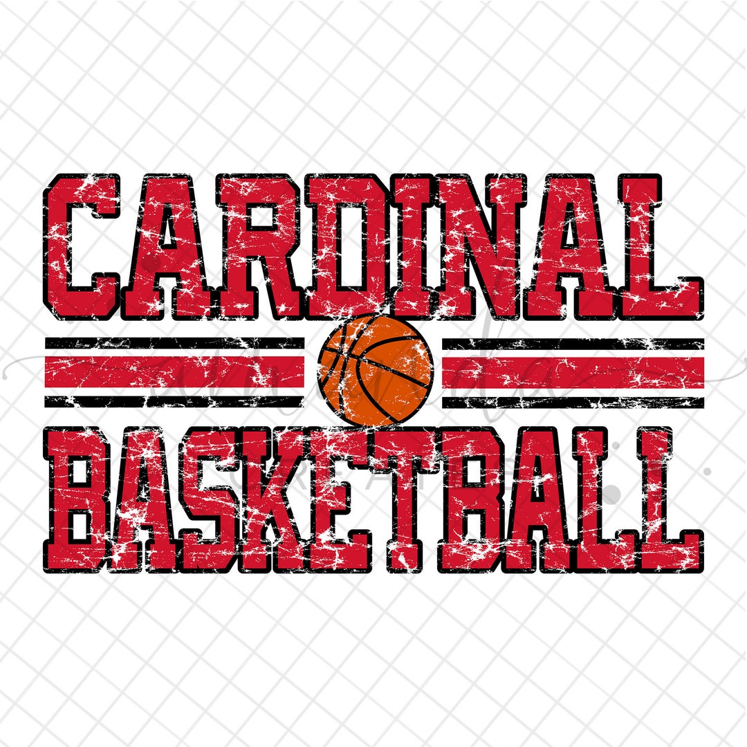 Vintage Cardinal Basketball Mascot Design PNG & JPG, Digital Download ...