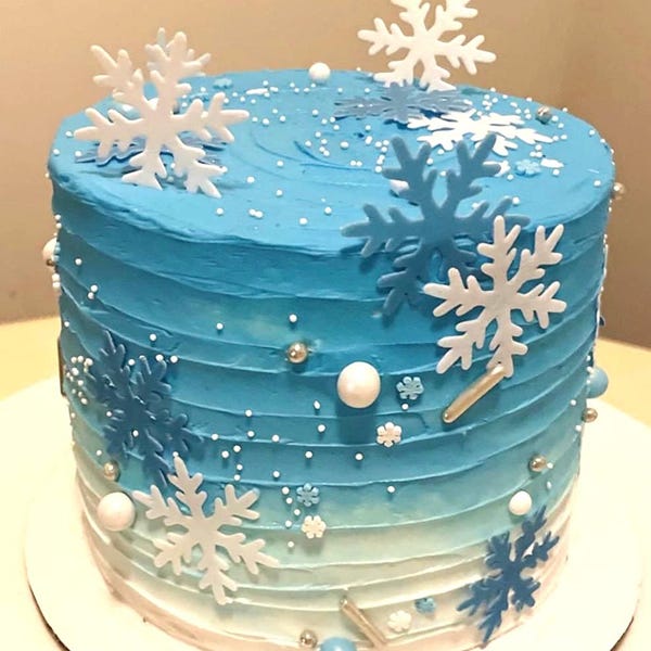 Snowflake Cake - Etsy