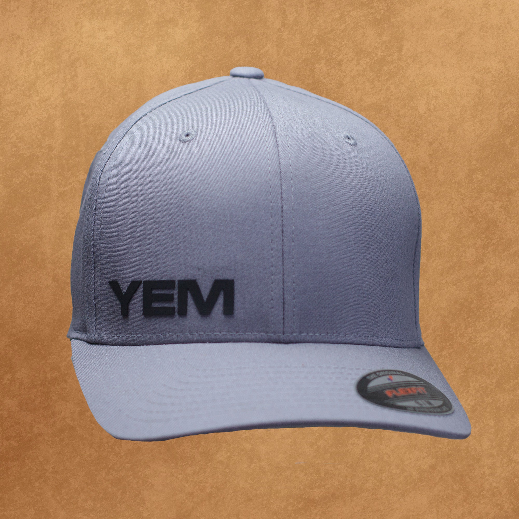 YEM Raised Lit Grey Flexfit 6 Panel Pre-curved - Etsy UK