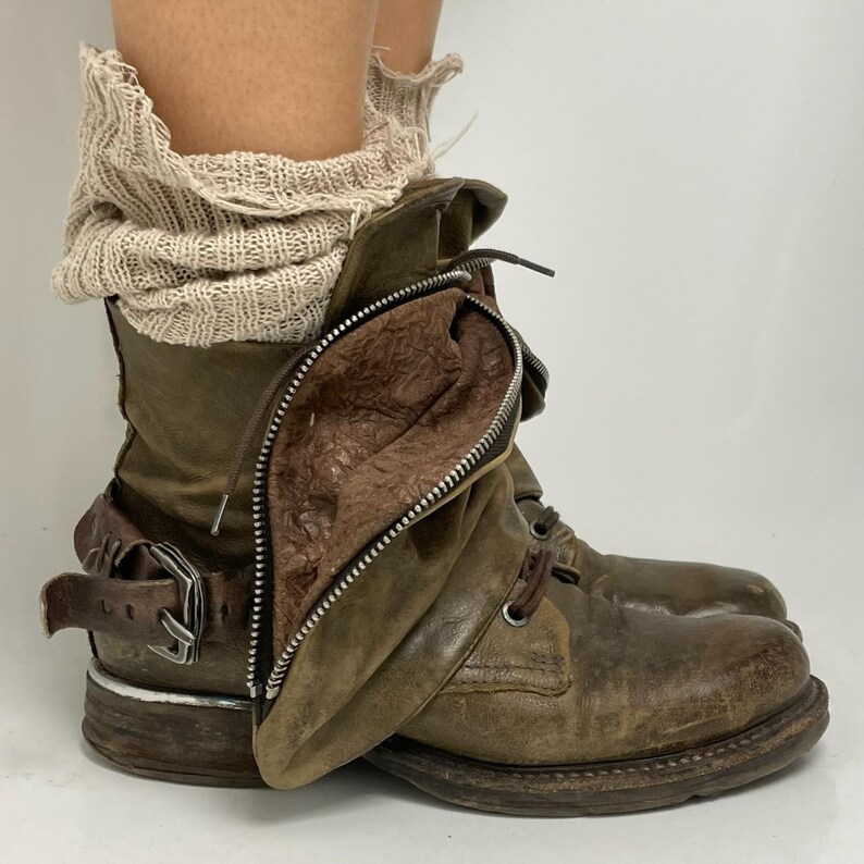 Airstep-as98 Apocalyptic Foldover Wasteland Boots - Etsy