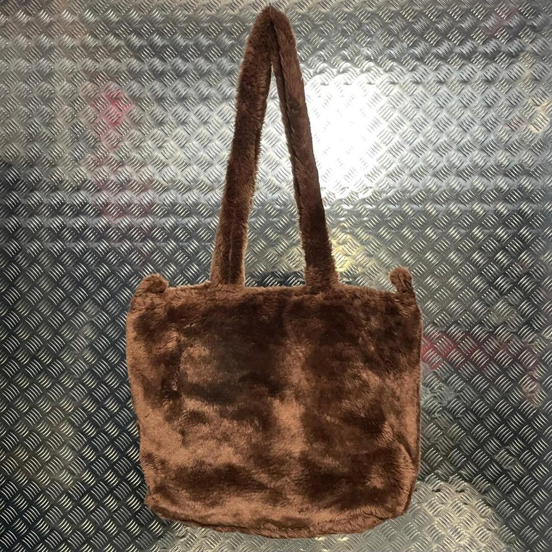 Fluffy Brown Large Shoulder Bag - Etsy