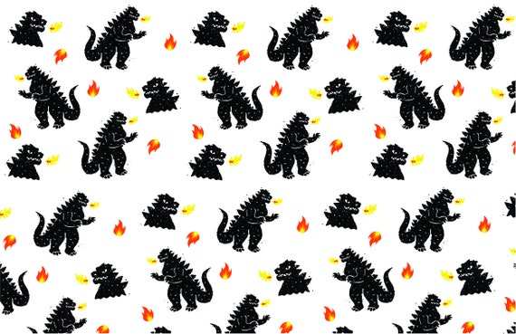 Godzilla Wrapping Paper - Etsy