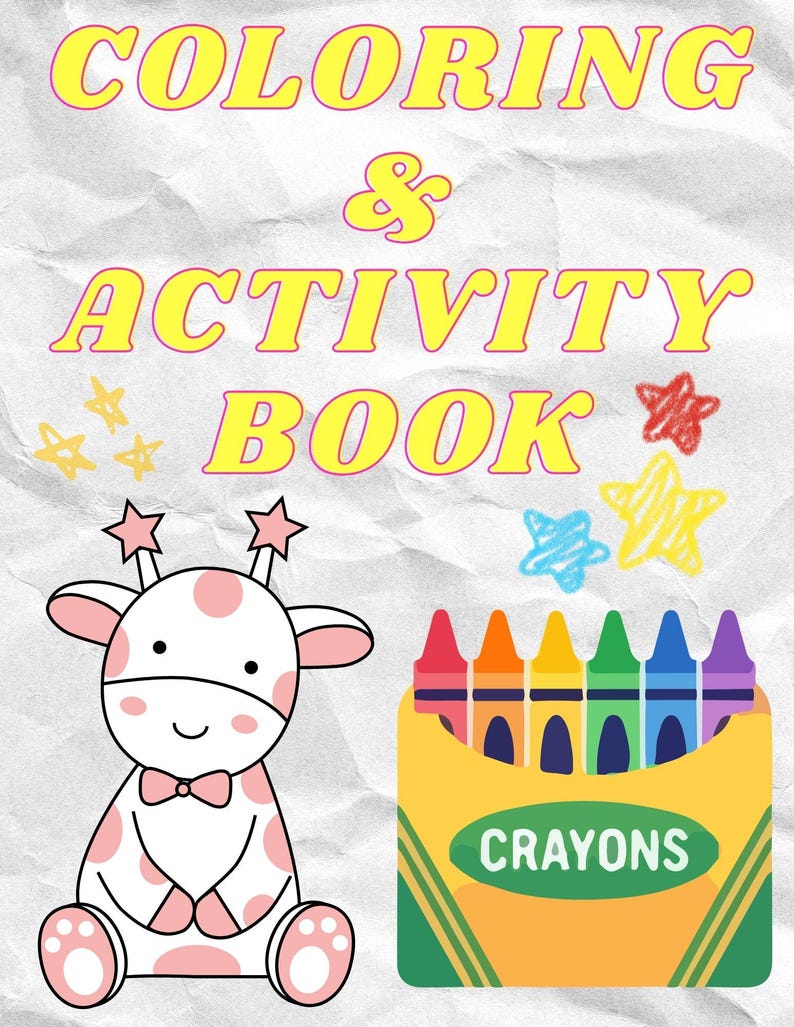 Printable Kids Coloring Activity Book | Educational PDS for Preschool ...