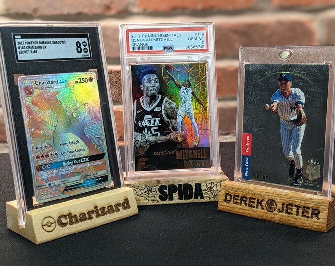 Custom Engraved Universal Trading Card Display - Proudly Display Your ...