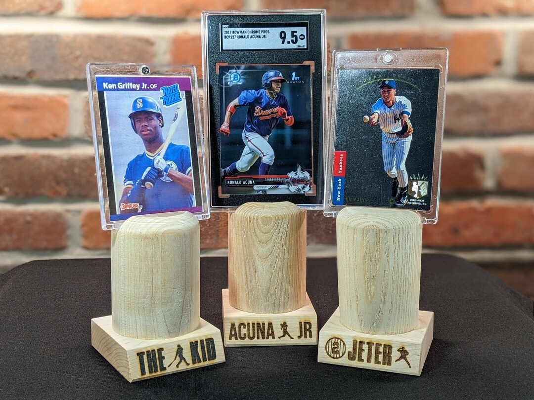 Custom Engraved Wood Baseball Bat Card Display - Proudly Display Your ...