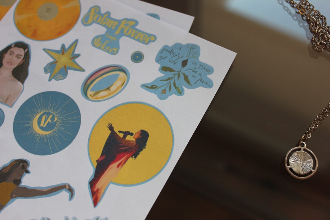 Lorde Stickers, Solar Power Stickers, Solar Power Album, Lorde ...