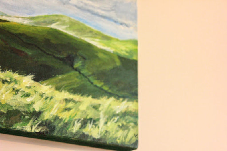 Small Acrylic Landscape, Art Wall Decor, Fine Artwork, Painting on ...