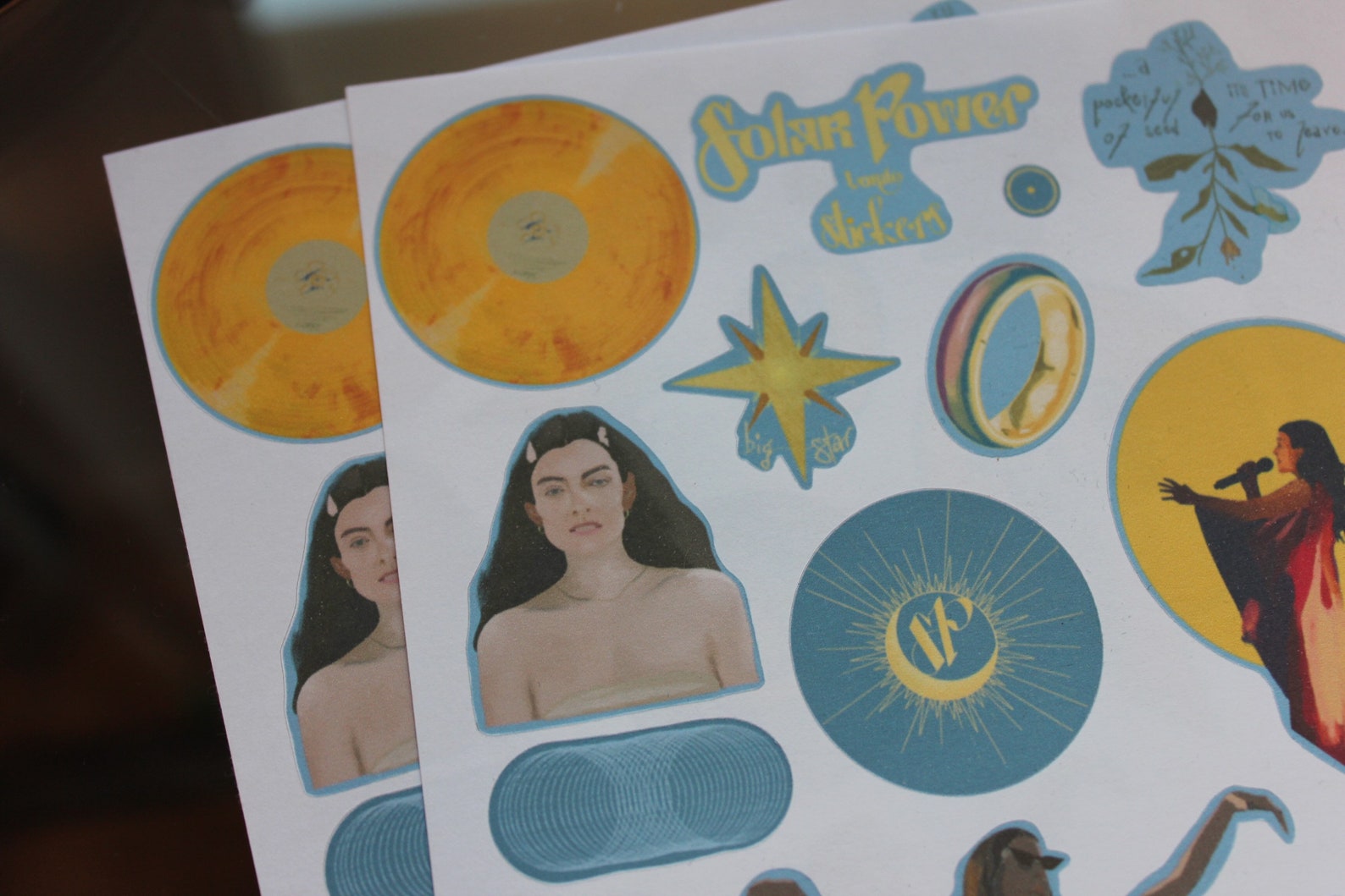 Lorde Stickers, Solar Power Stickers, Solar Power Album, Lorde ...
