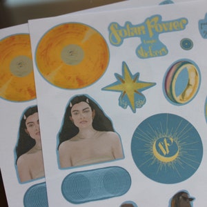 Lorde Stickers, Solar Power Stickers, Solar Power Album, Lorde ...