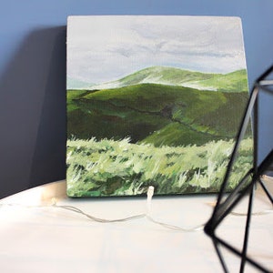 Small Acrylic Landscape, Art Wall Decor, Fine Artwork, Painting on ...