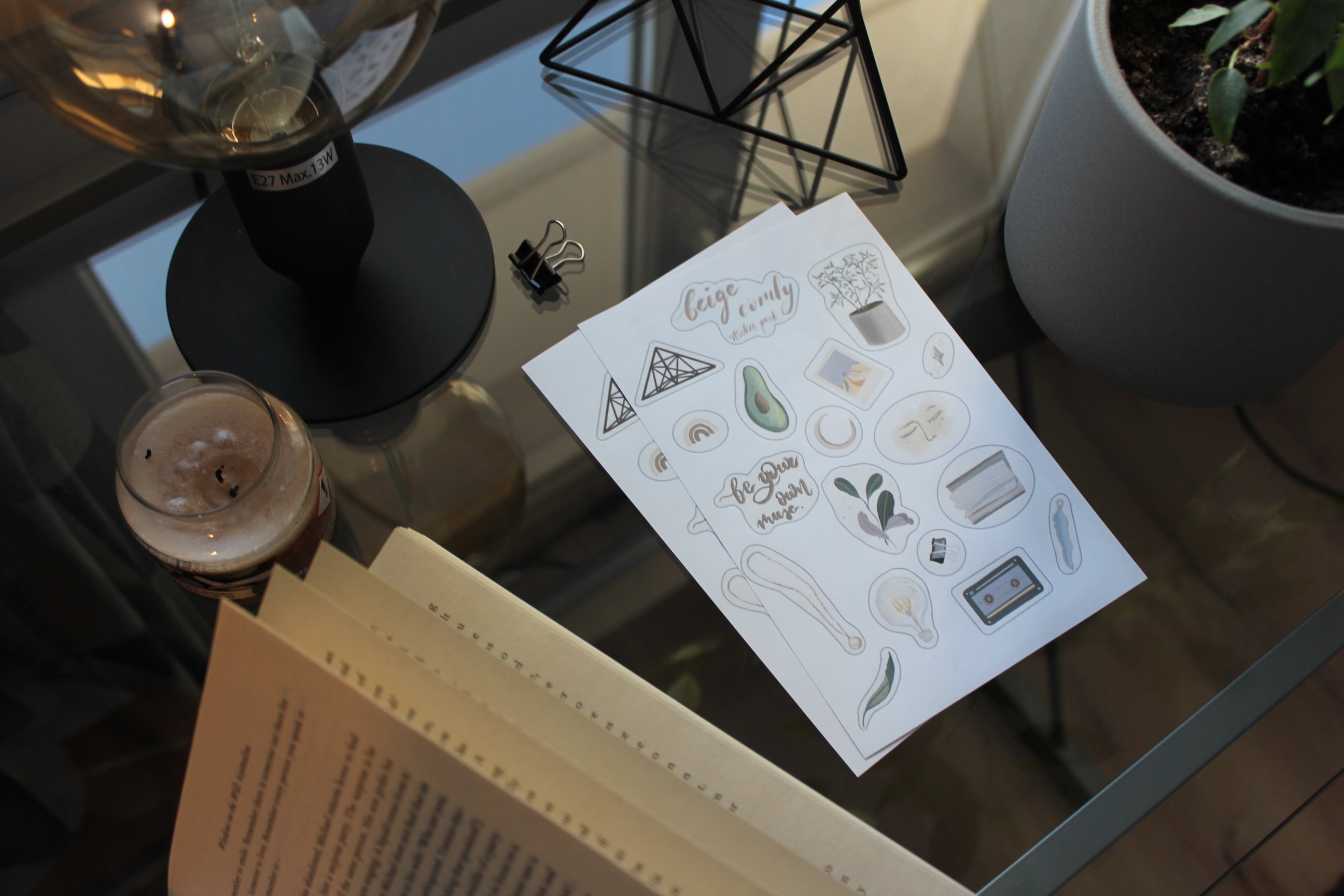 Bullet Journal Stickers, Home Aesthetic Stickers, Introvert Stickers ...
