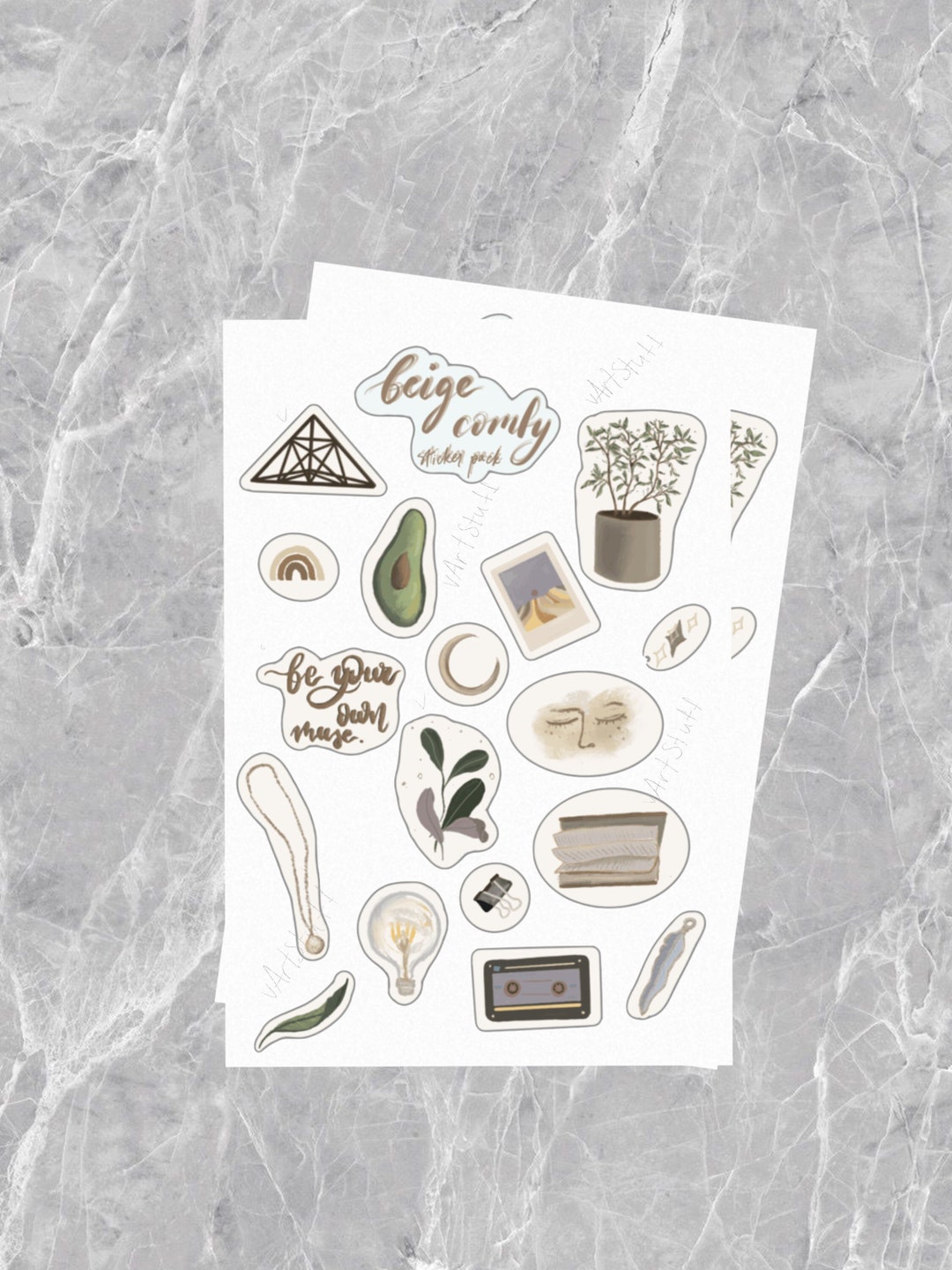 Bullet Journal Stickers, Home Aesthetic Stickers, Introvert Stickers ...