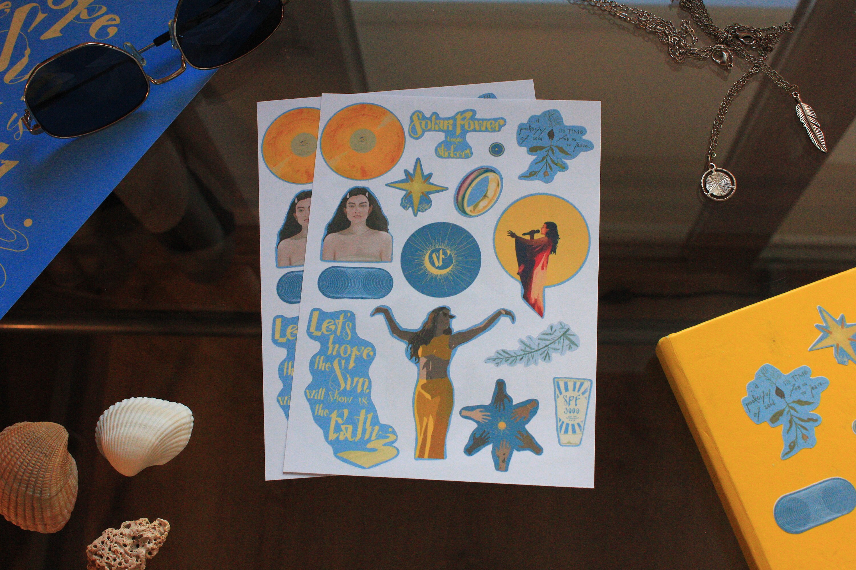 Lorde Art Print, Lorde Stickers, Lorde Solar Power, Lorde Aesthetic ...