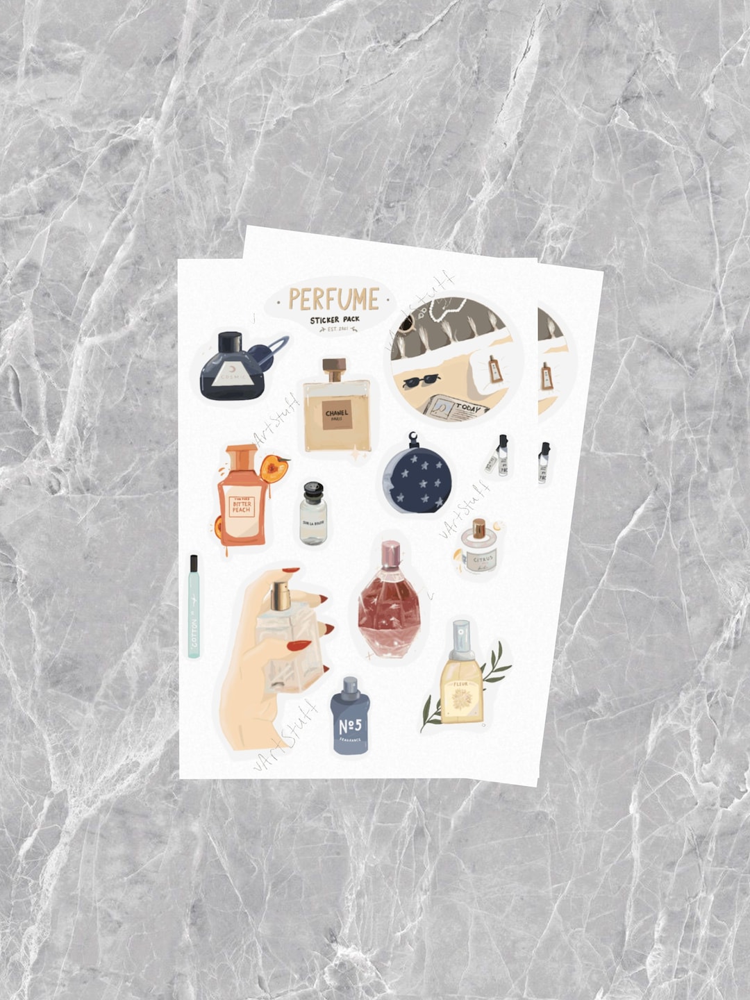 Perfume Stickers, Fancy Stickers, Aesthetic Stickers, Glamorous ...