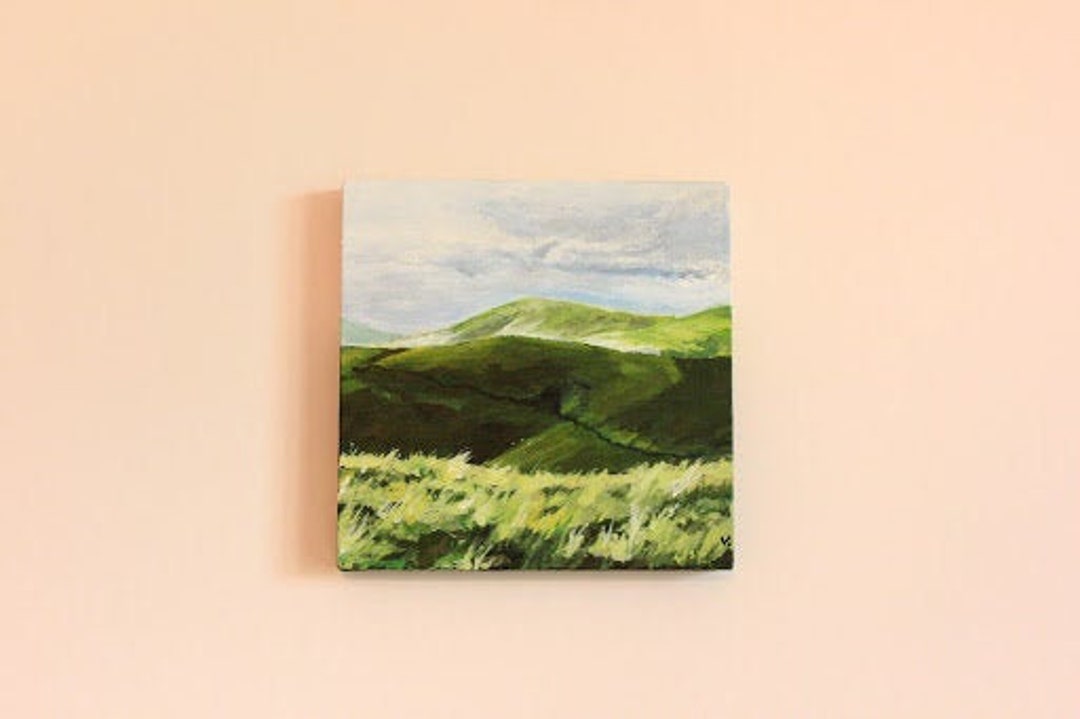 Small Acrylic Landscape, Art Wall Decor, Fine Artwork, Painting on ...