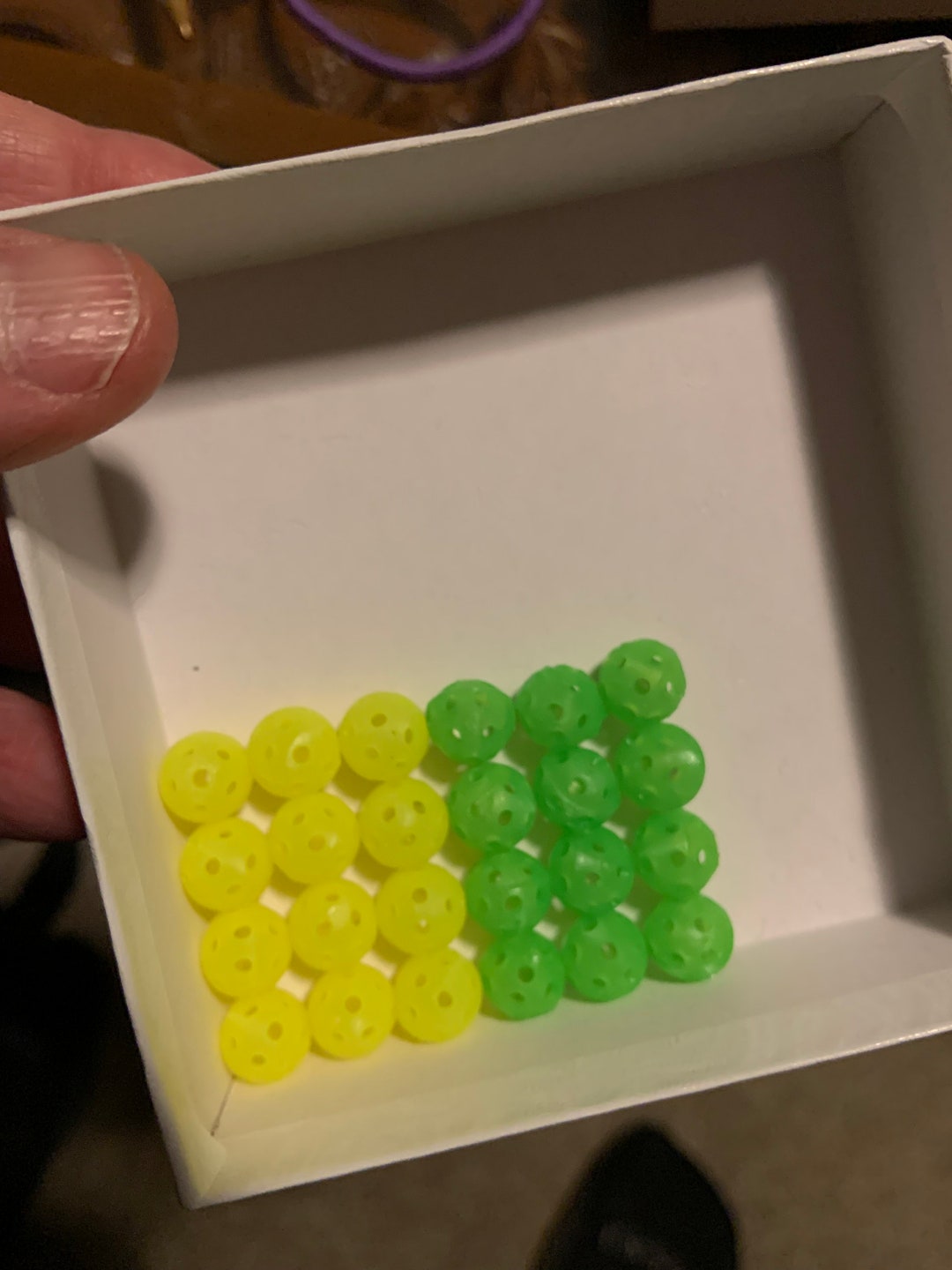 24 Small Pickleballs for Crafts (2 Sets of 12 Each - Bright Yellow ...