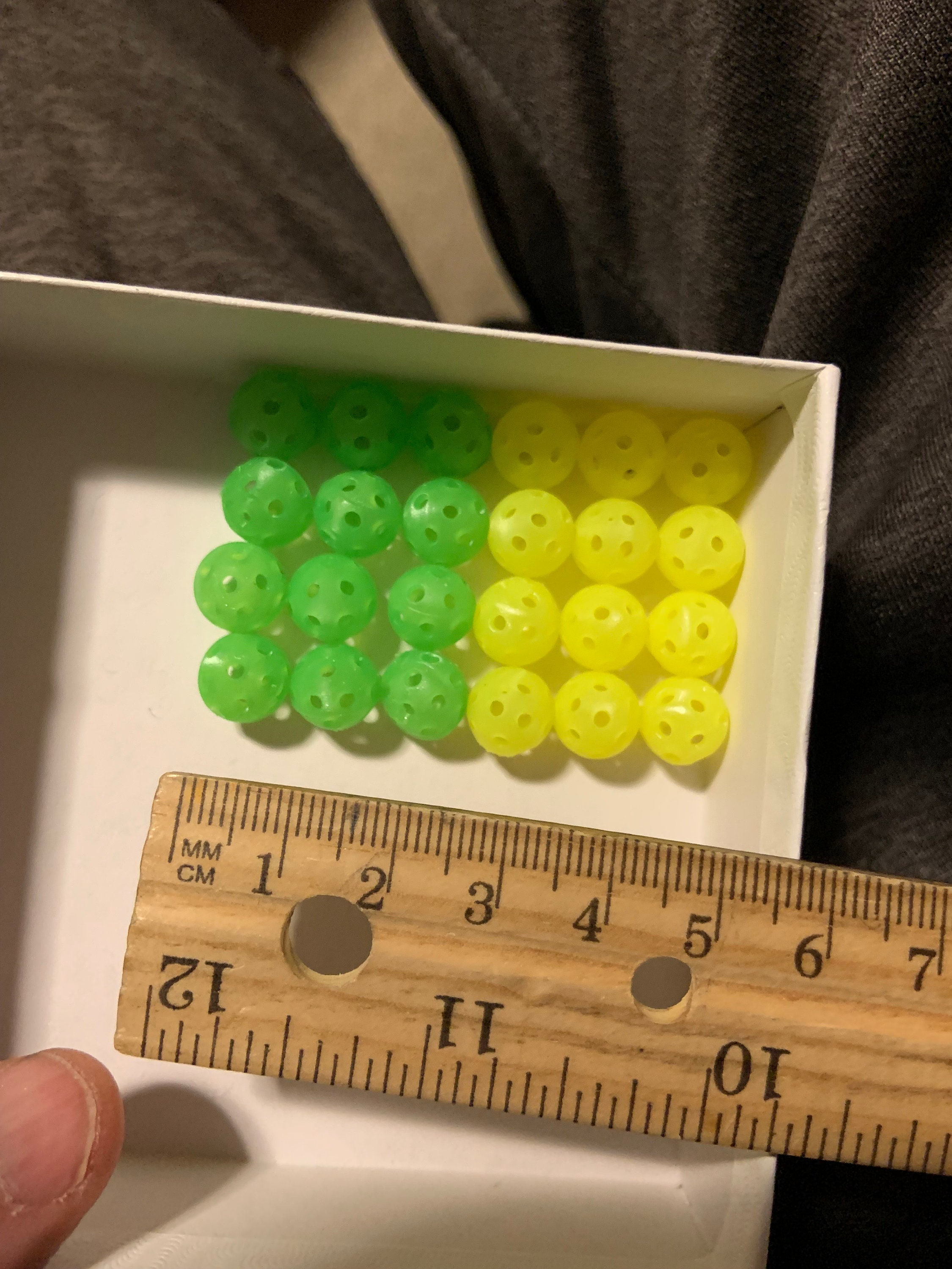 24 Small Pickleballs for Crafts (2 Sets of 12 Each - Bright Yellow ...