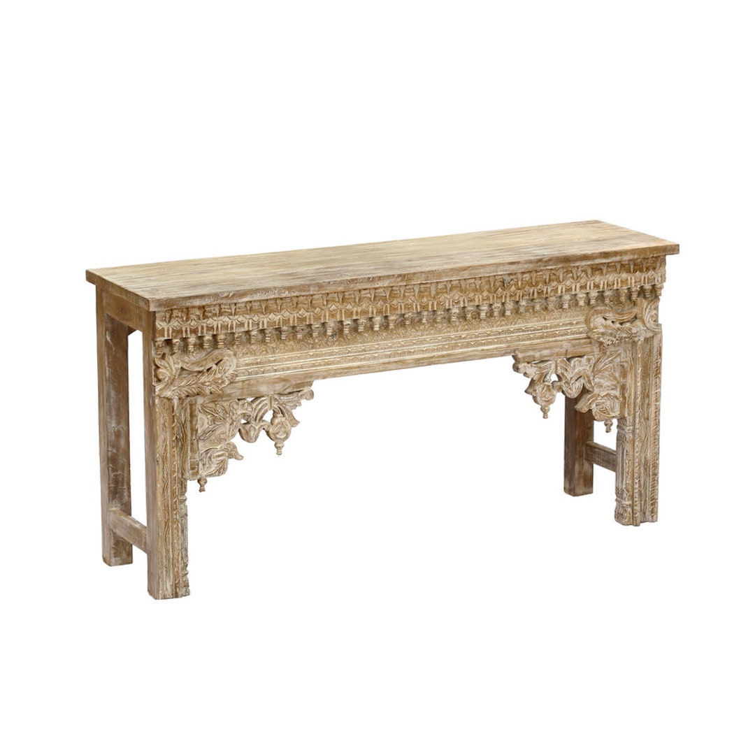 Indian Teakwood Console Table - Etsy