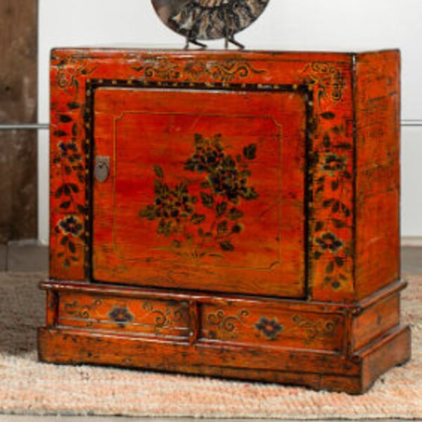 Antique Chinese Small Cabinet - Etsy