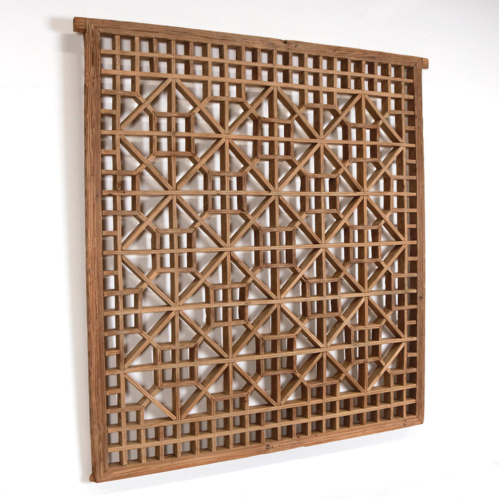 Vintage Chinese Pine Window/screen Panel - Etsy