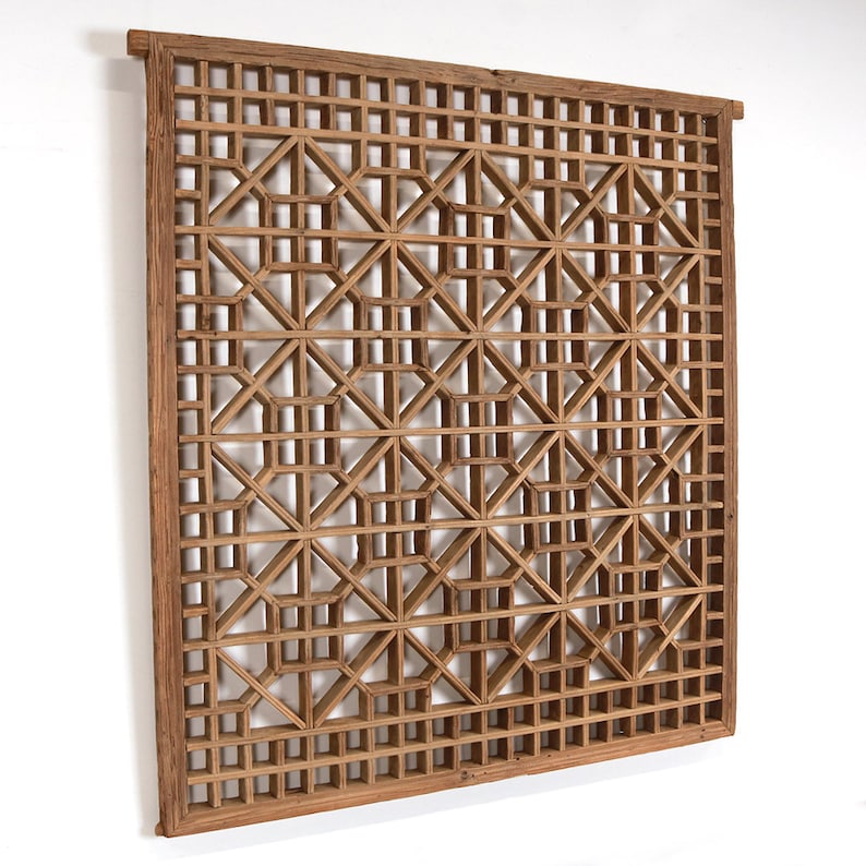 Vintage Chinese Pine Window/screen Panel - Etsy