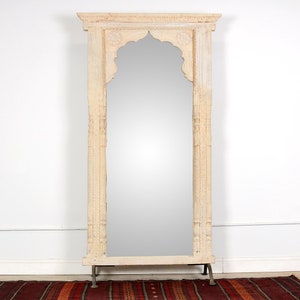 Antique Indian Teakwood Window Frame Mirror - Etsy