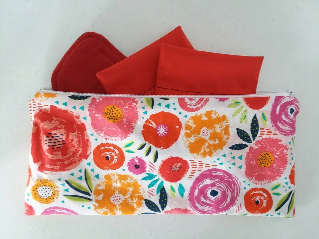 Floral Period Travel Bag: Waterproof Zippered Wet Bag - Etsy