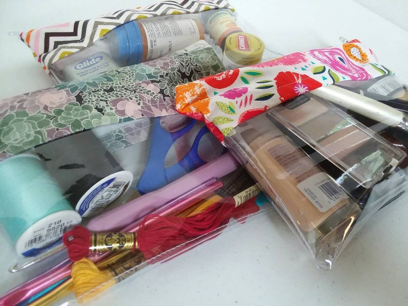 Small Zipper Pouch Clear Zipper Pouch Clear Zipper Bag - Etsy