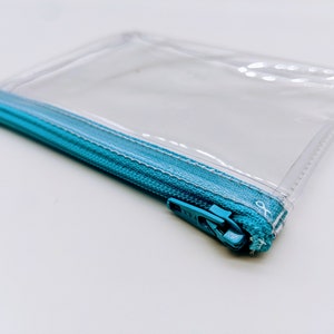 Clear Coin Purse in 25 Colors, Zippered Earbud Bag, Small Wallet - Etsy