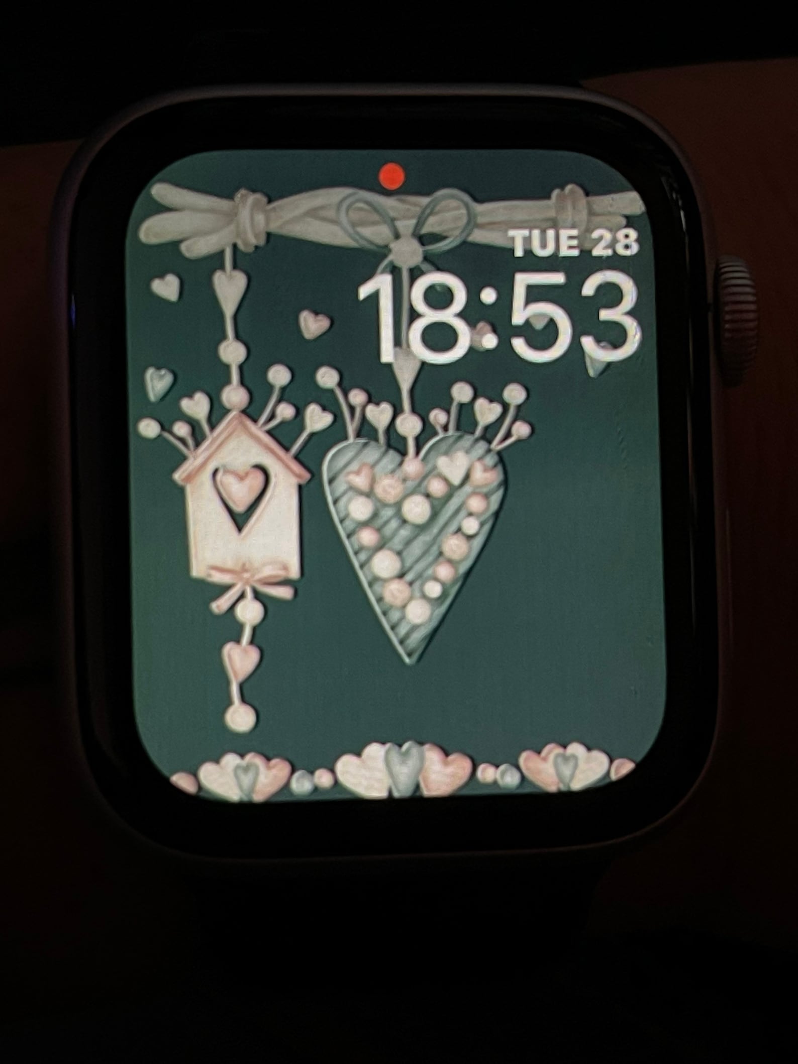 Valentine Apple Watch Face Wallpaper, Vintage Hearts Apple Watch Face ...