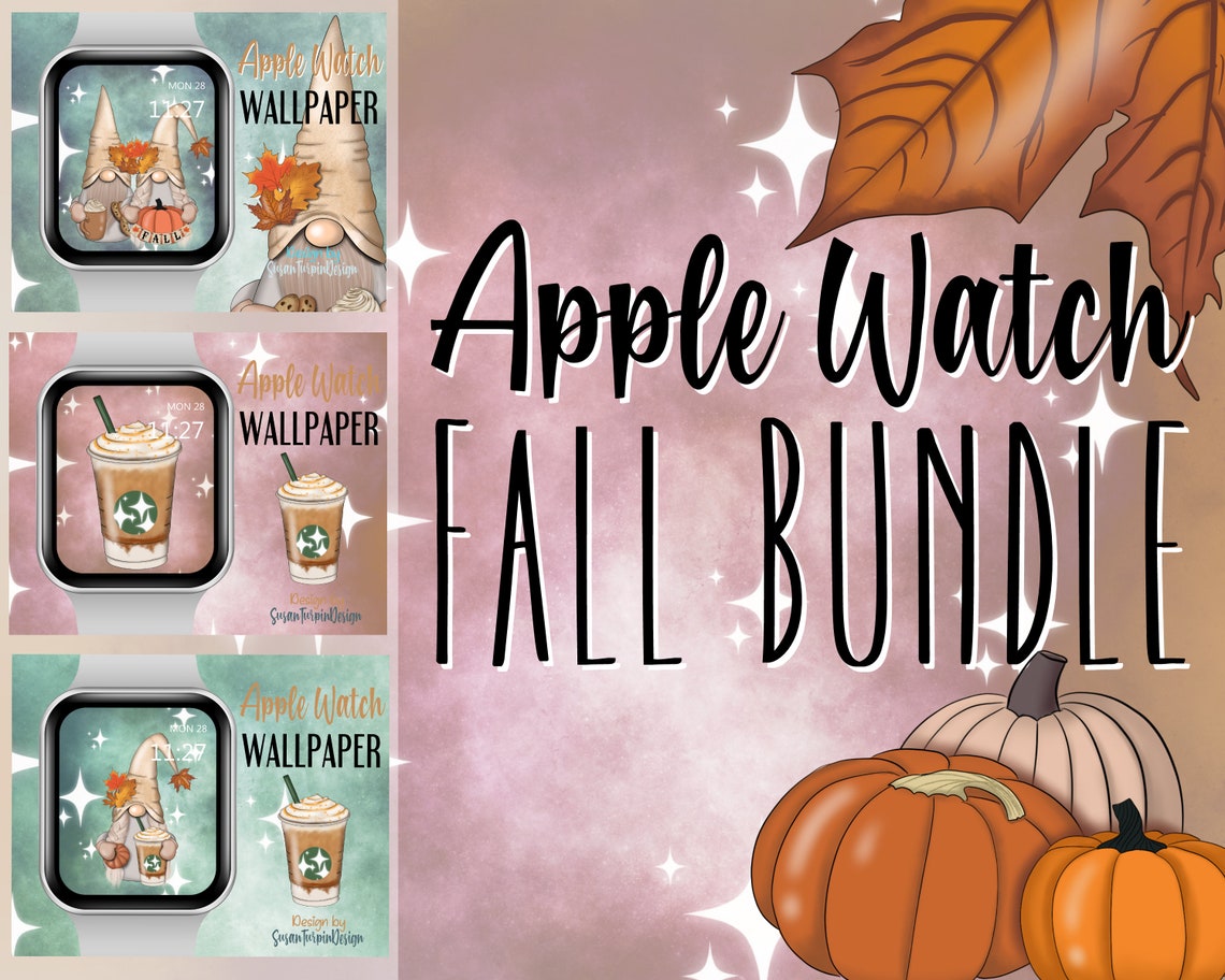 Fall Apple Watch Face Bundle Gnome Apple Watch Face Watch - Etsy