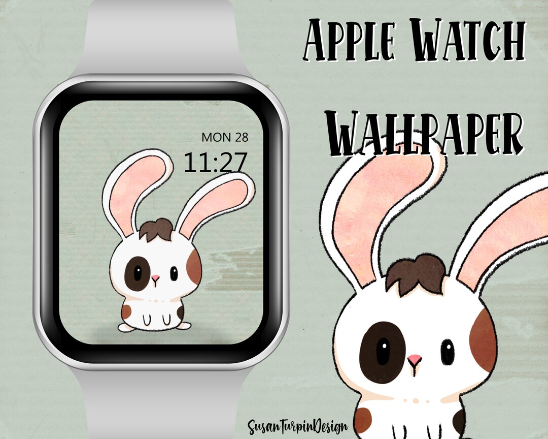 Easter Bunny Apple Watch Face Wallpaper, Rabbit Apple Watch Face, Bunny ...