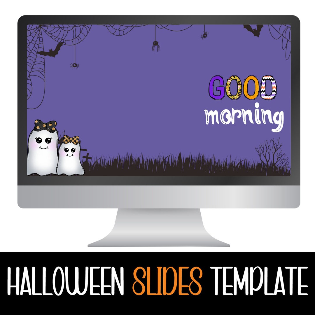 Teacher Halloween Google Slides, Halloween Class Slides, Classroom ...