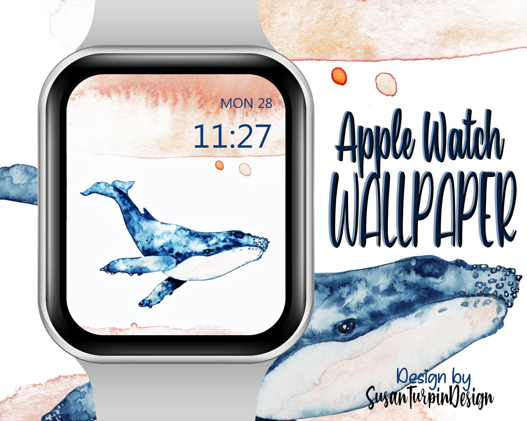 Apple Watch Face Whale Wallpaper, Ocean Apple Watch Face, Watch Face ...